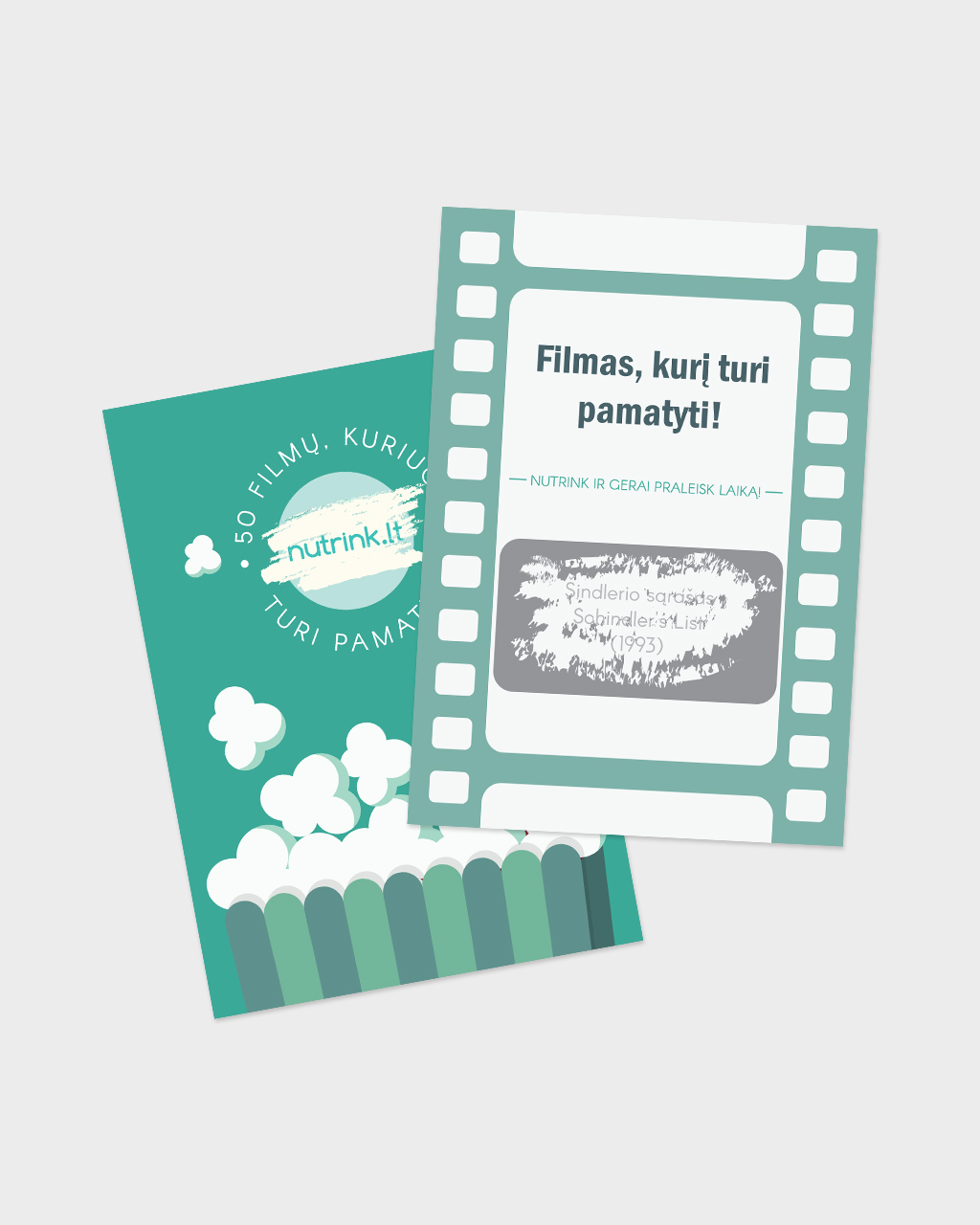 Nutrinamos kortelės "50 Filmų, II dalis" - Nutrink.lt